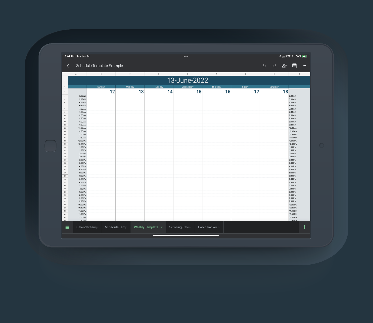 Schedule Everything Forever for Free with these Robust Schedule Templates