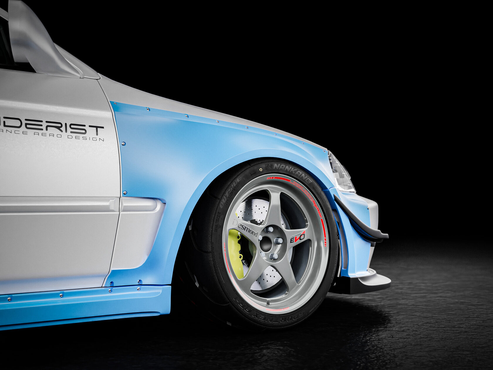 Full FENDERIST SPEC S set / WIDE BODY KIT Honda Civic COUPE 98-00