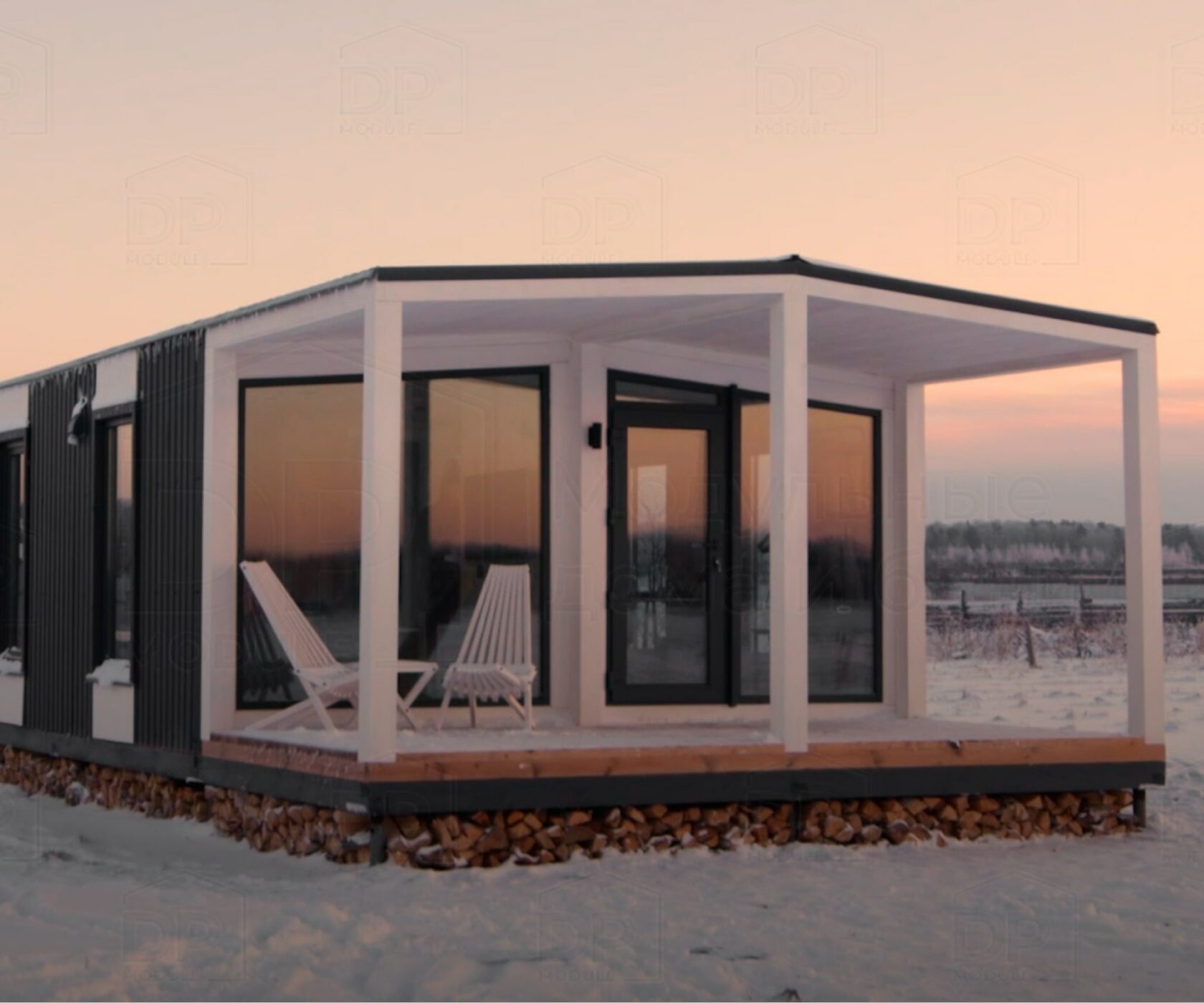 Серия «Модерн» - стильный модульный дом в современном стиле