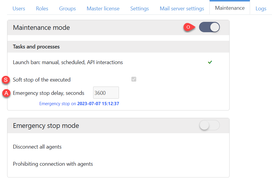 Knowledge base PIX - Master - Maintenance mode