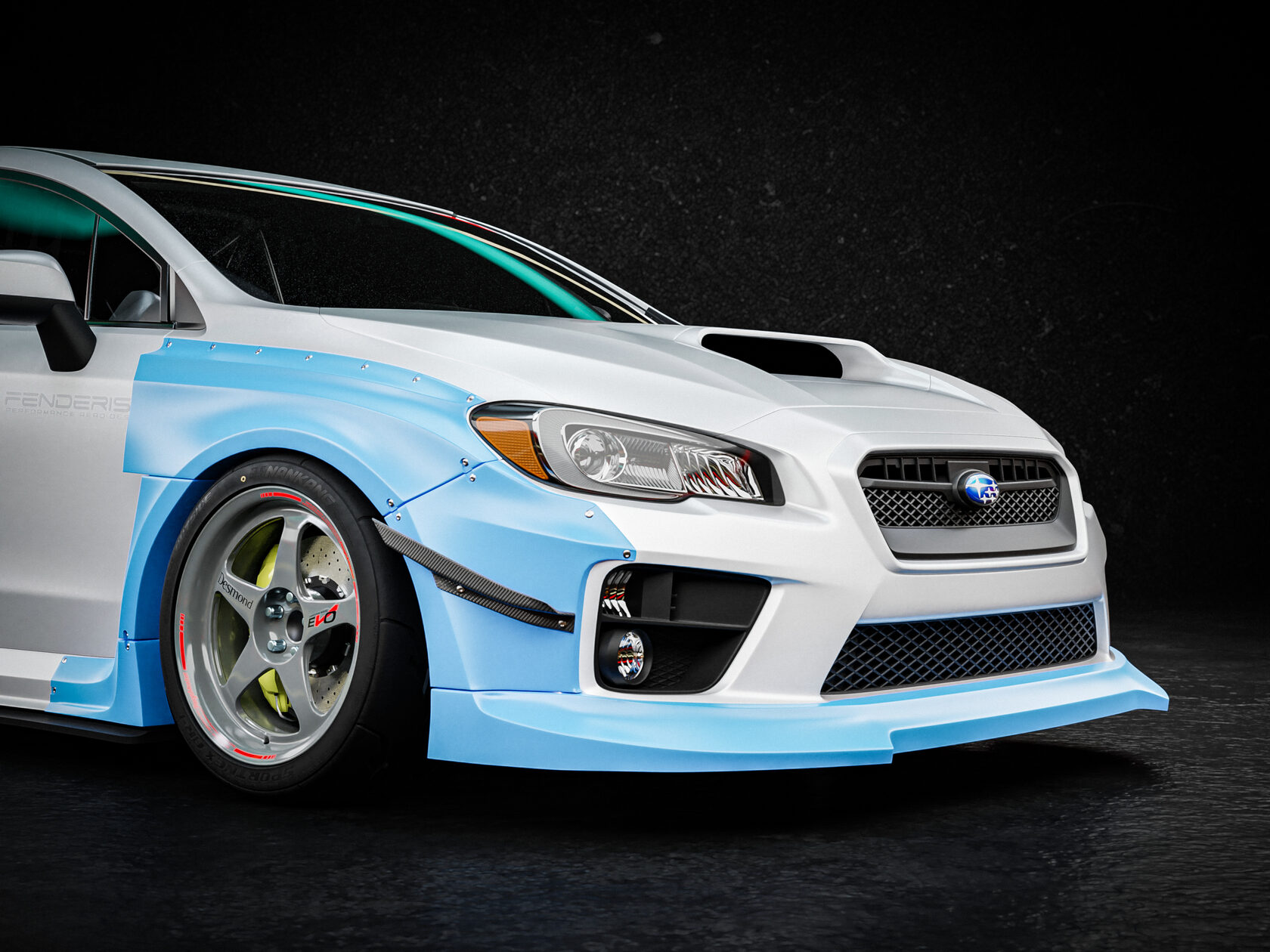 Full FENDERIST SPEC S kit / WIDE BODY KIT Subaru Impreza WRX STI 14-17