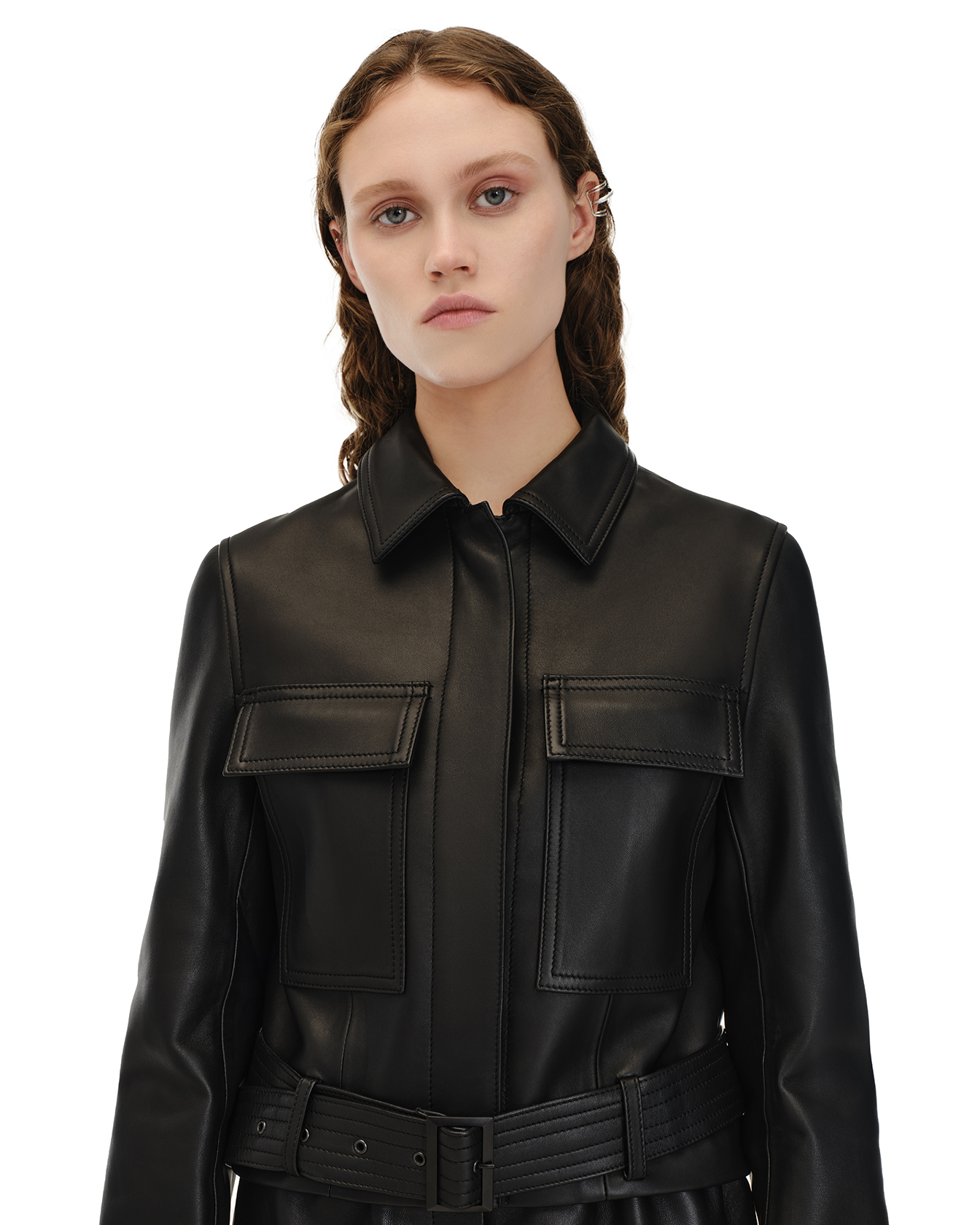 Two pocket buttoned jacket