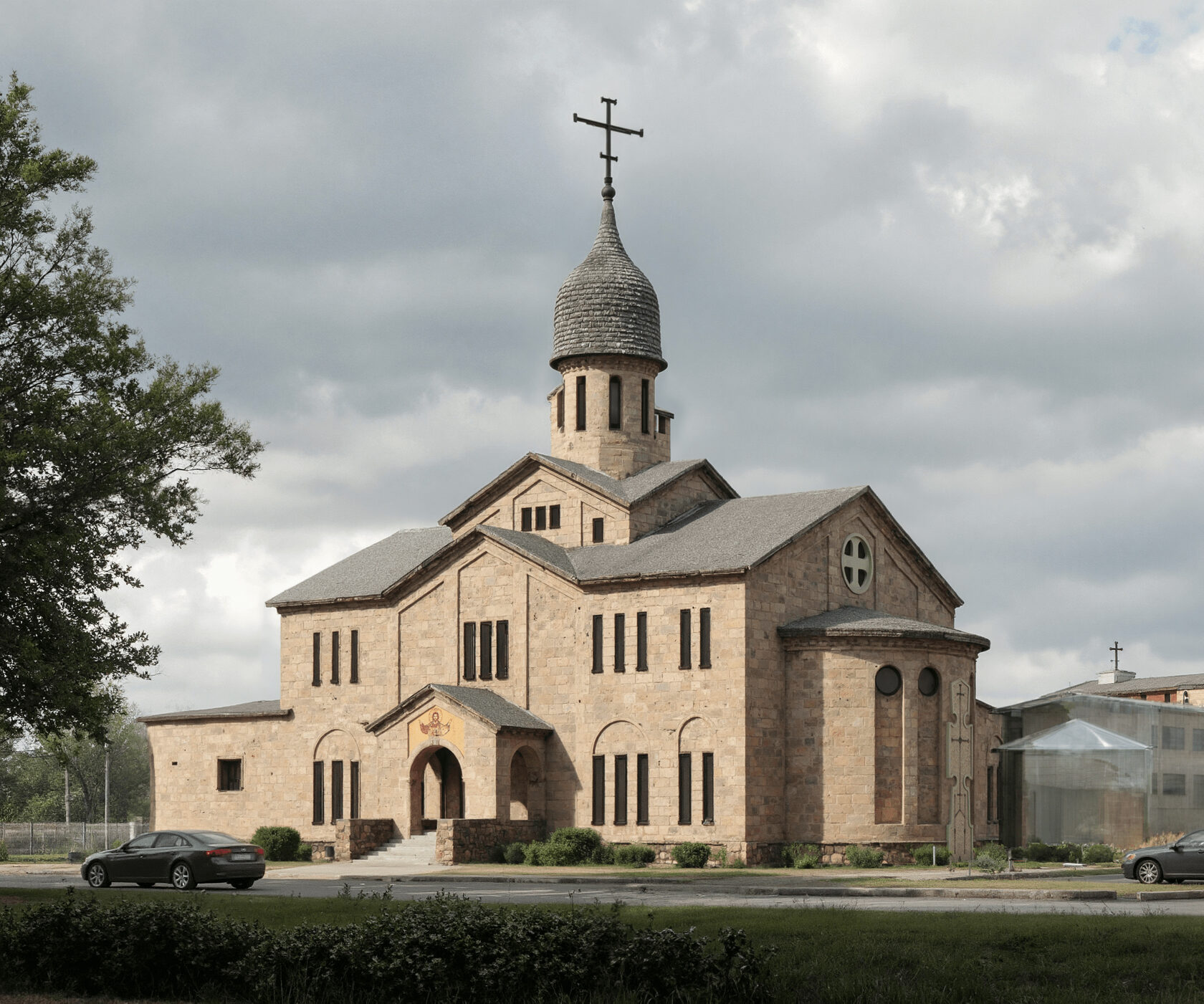 Church complex concept design in Kurkino, Moscow