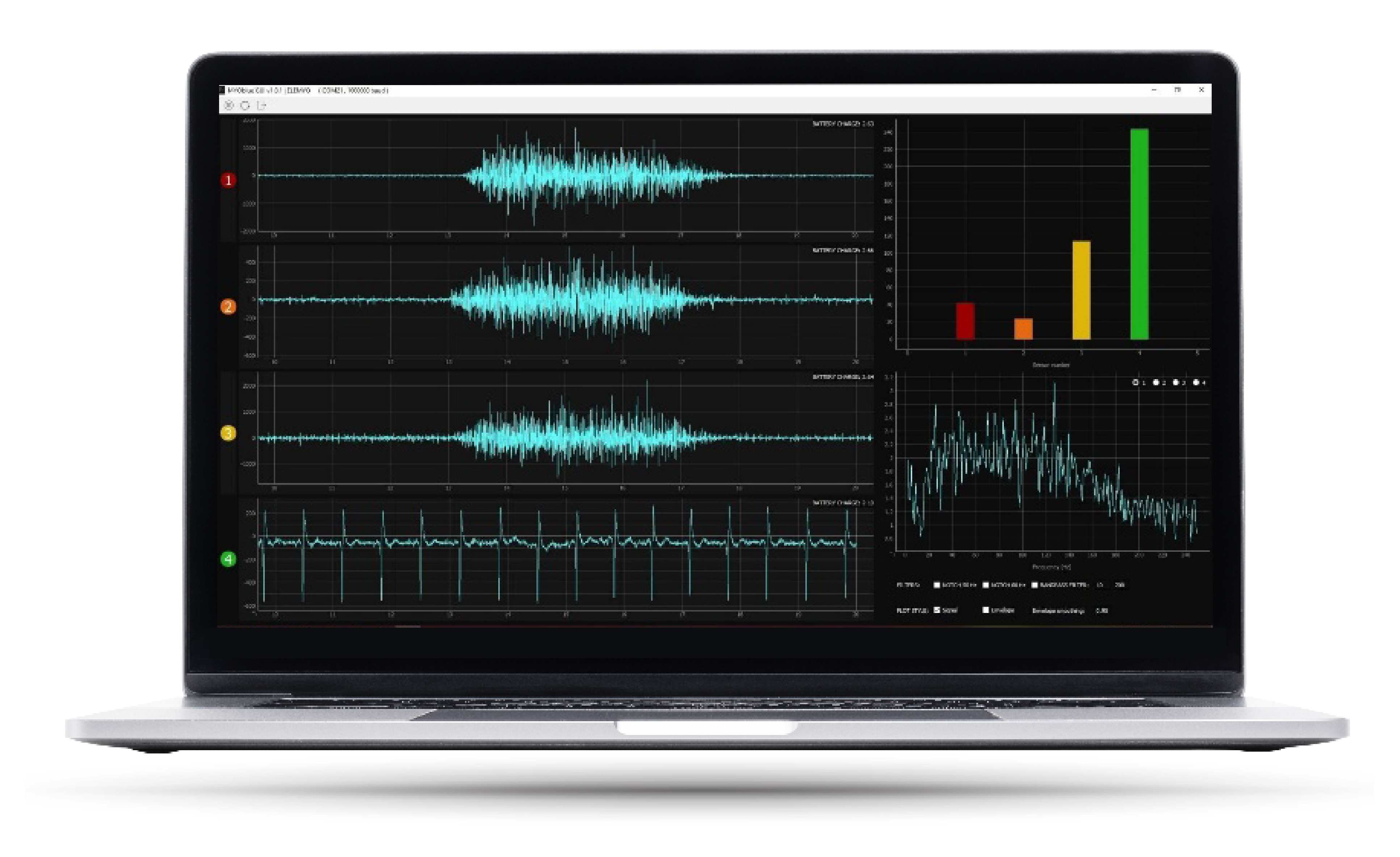 Software for EMG signals MYOblue_GUI
