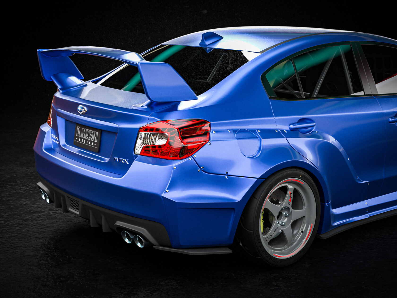 Full FENDERIST SPEC S kit / WIDE BODY KIT Subaru Impreza WRX STI 14-17