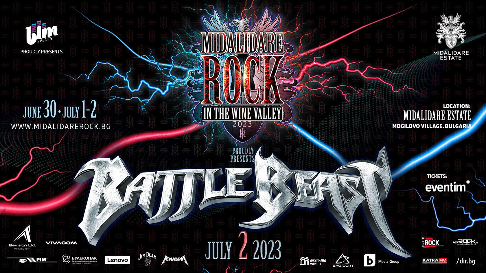BATTLE BEAST at Midalidare Rock 2023
