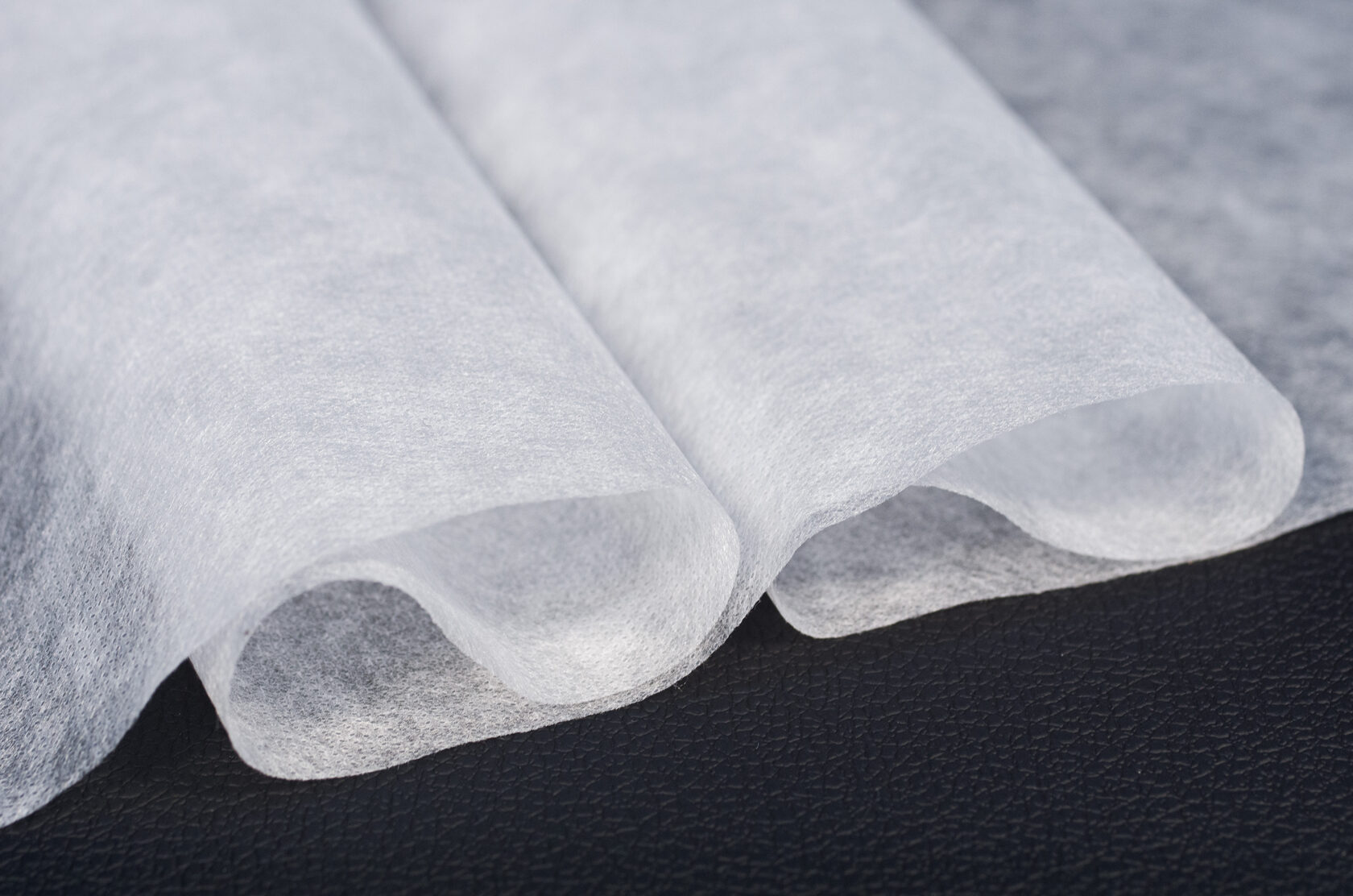 Non-woven material for the production of hygienic products