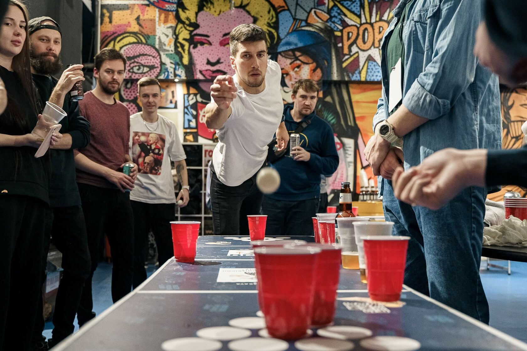 Стол для бирпонга. Культовая студенческая игра на ваше мероприятие