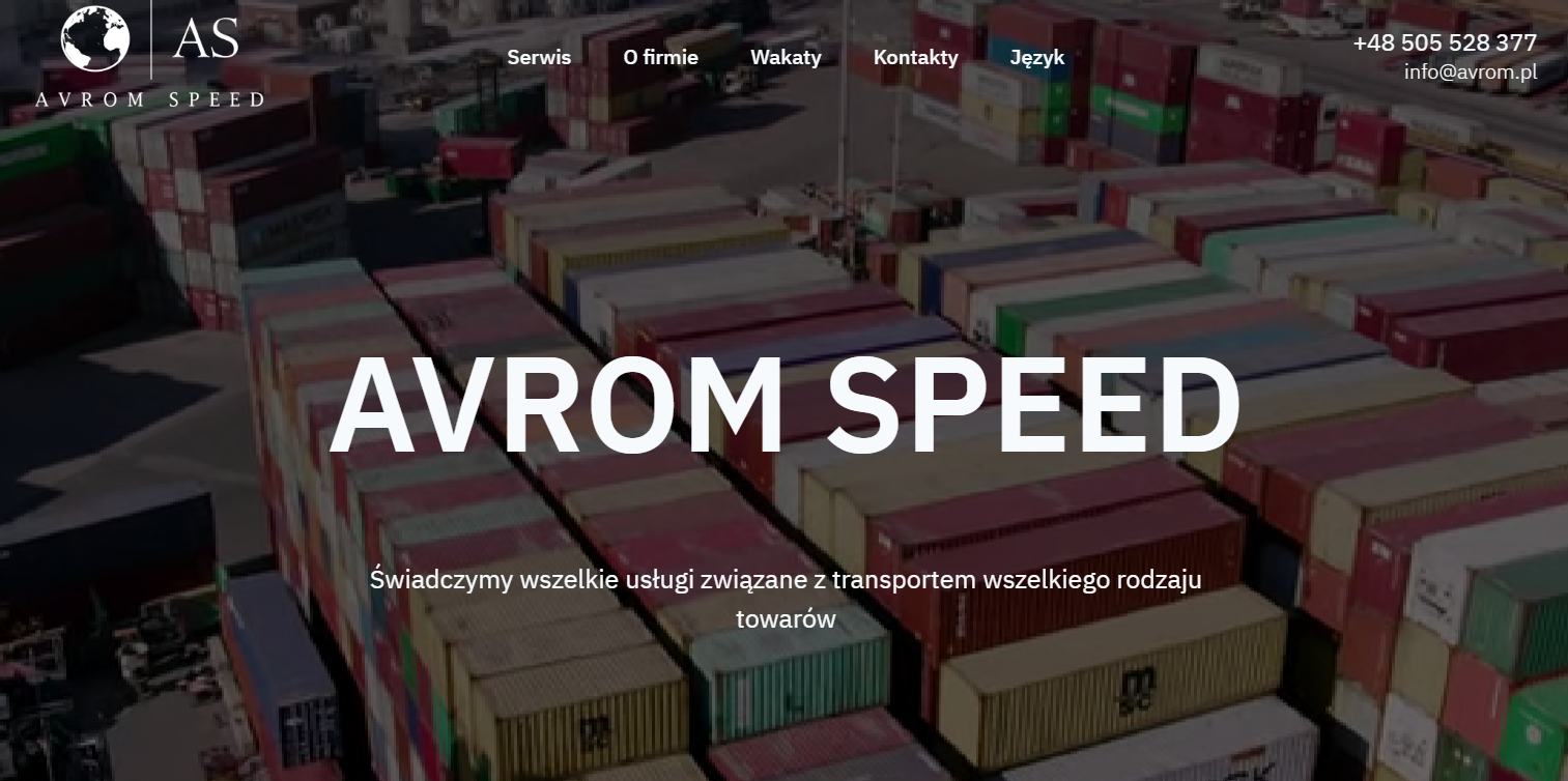 AVROM SPEED - firma o transportowo-spedycyjnej.
