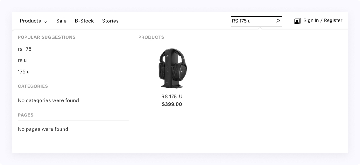 Sennheiser Case Study: How Searchanise Enhanced Relevance in 7 Stores around the World