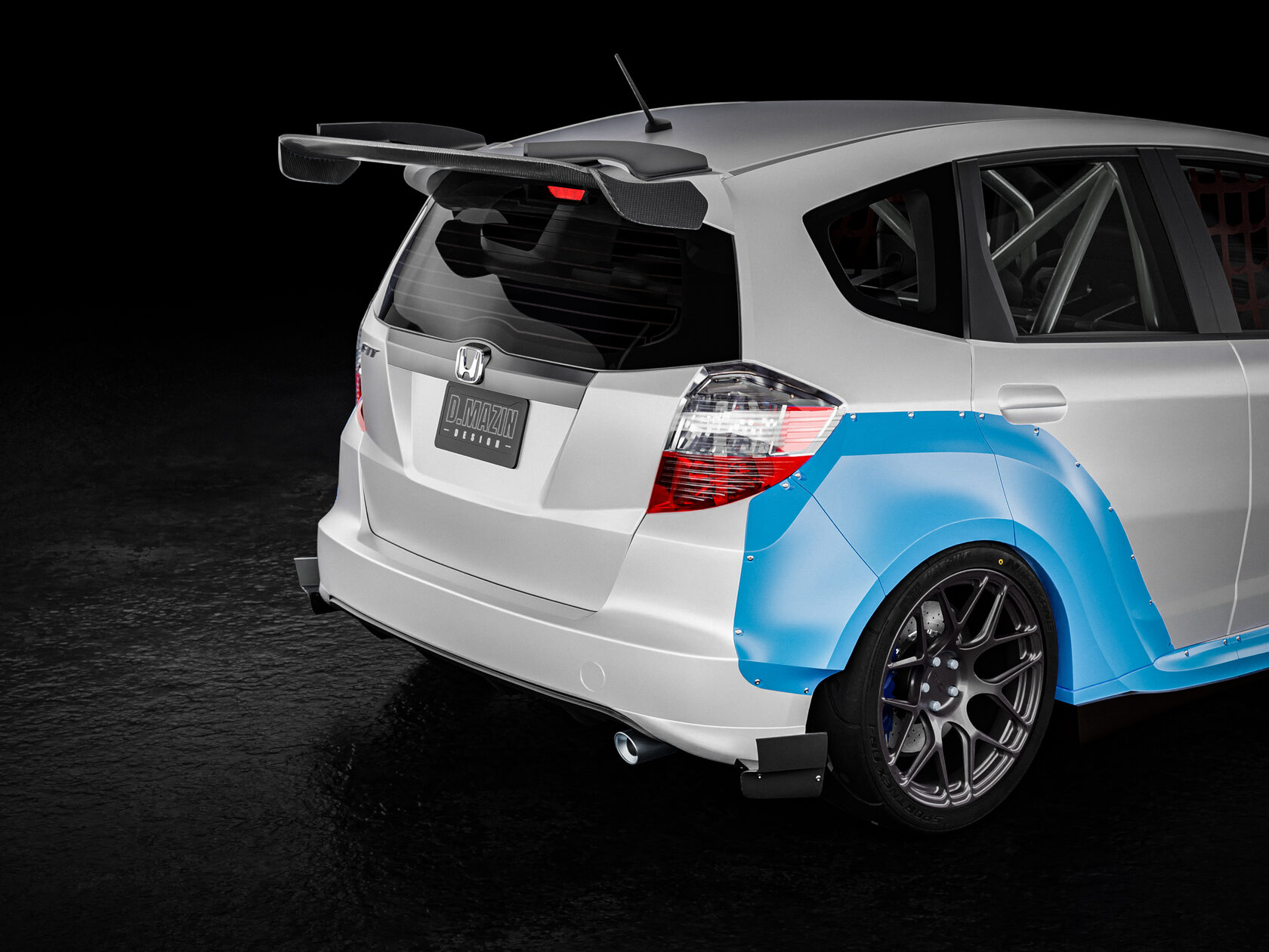 FENDERIST SPEC S FULL FENDER FLARES SET / WIDE BODY KIT HONDA FIT ...