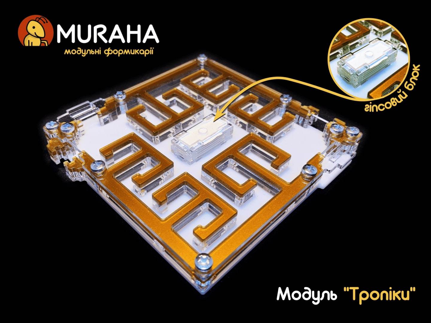 Модуль "Тропіки" для мурашиної ферми Muraha