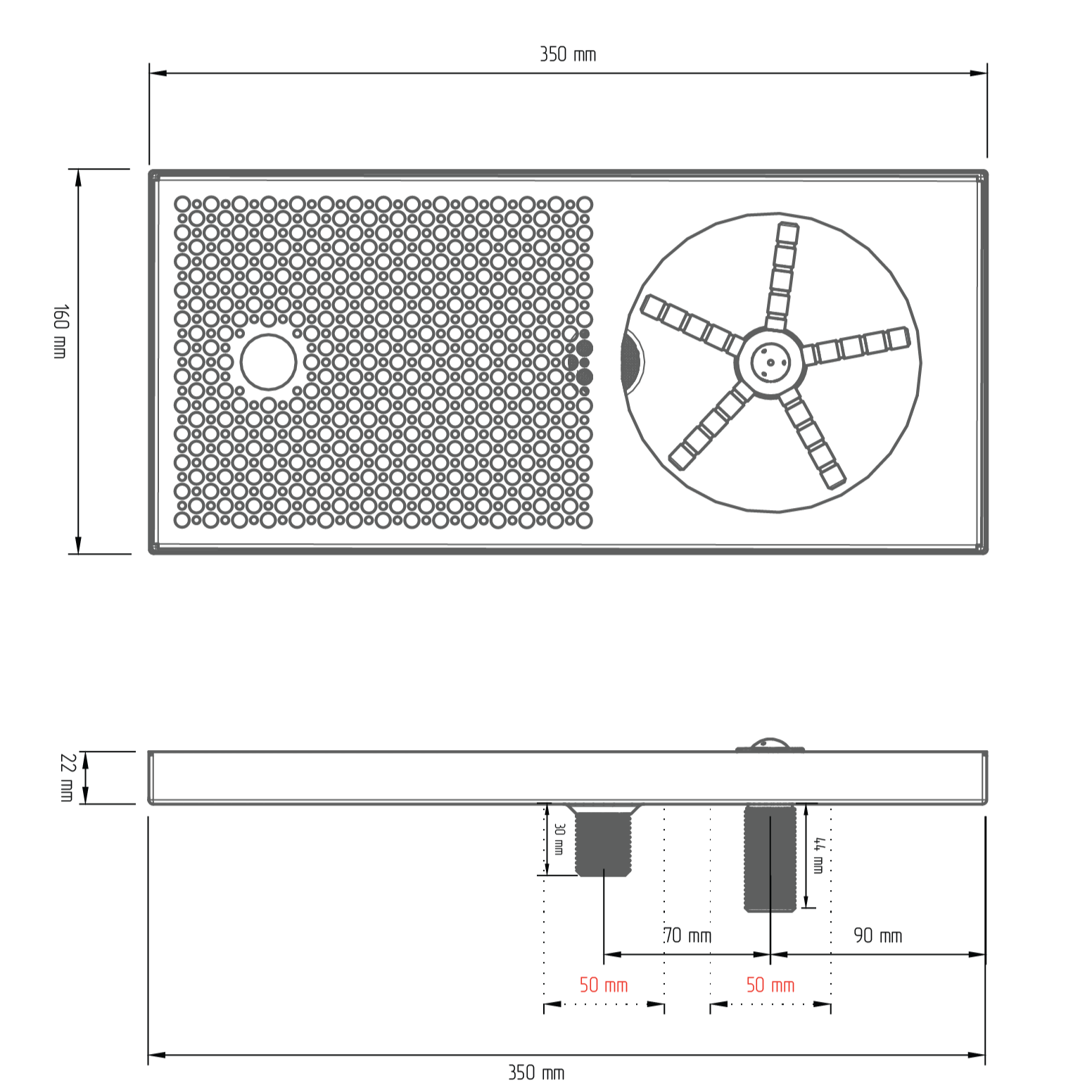 Rinser Drip Tray for Pitcher and Glasses