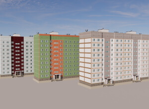 3d-модели жилых домов СССР со внутренностями