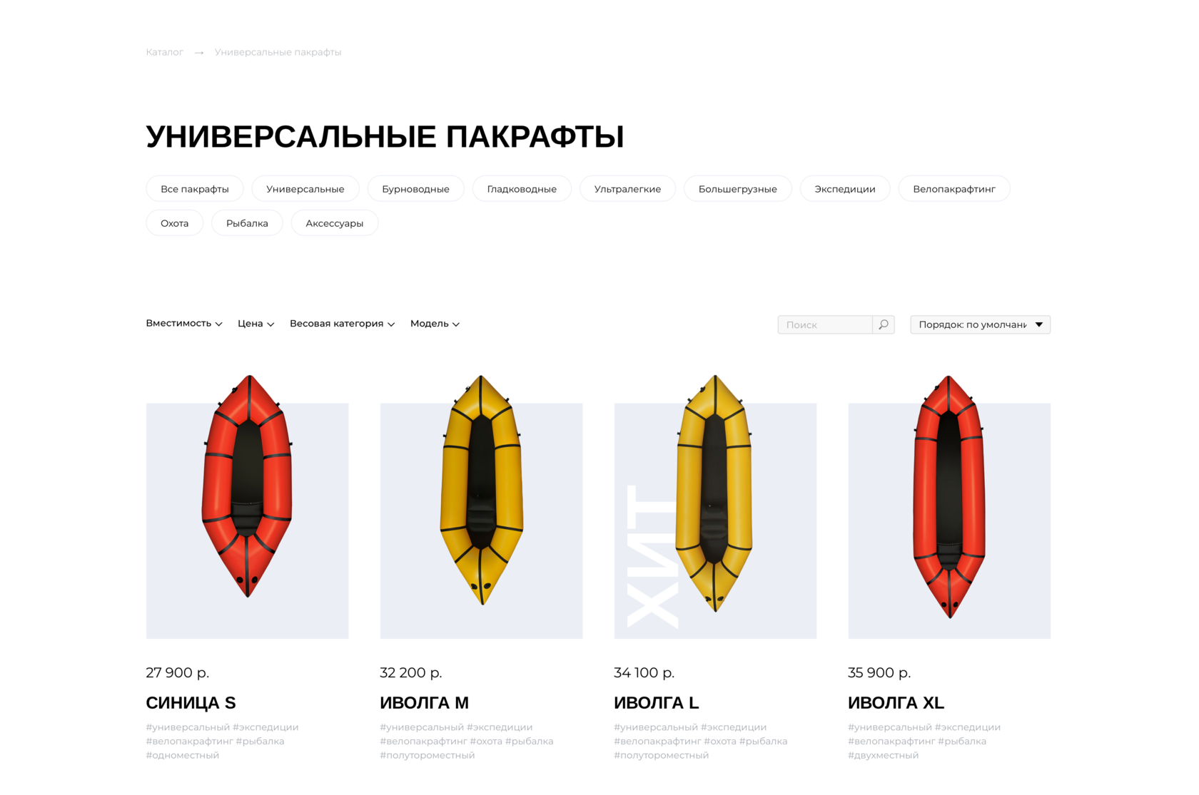 Универсальные пакрафты | Птичьи пакрафты − производство и продажа ...