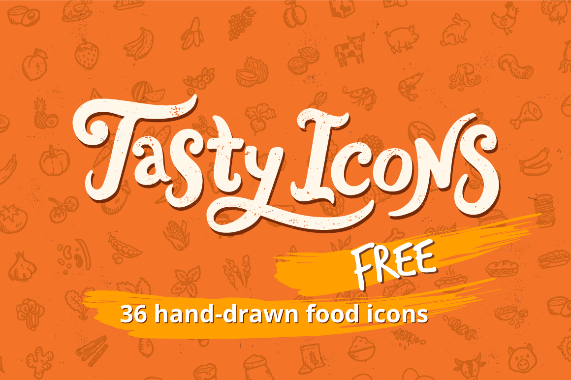 Tasty Icons Free — 36 Free Hand-Drawn Food Icons