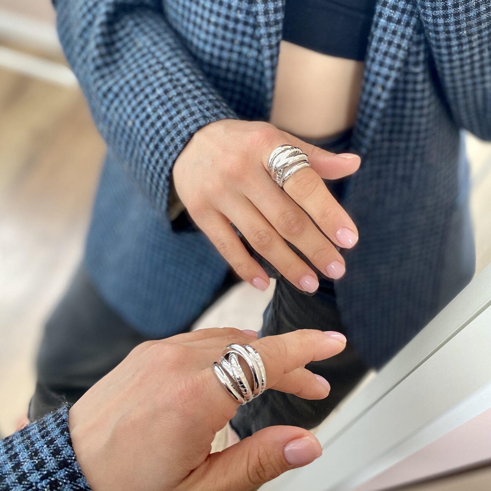 Кольцо STRATI из серебра - FIBULA JEWELRY