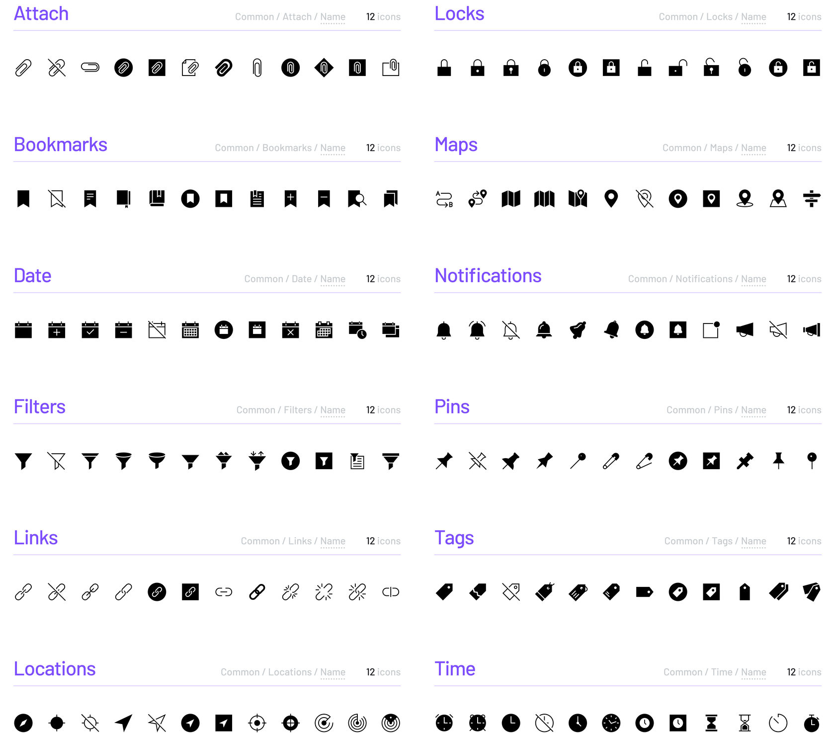 Flexicons - Figma filled icons preview