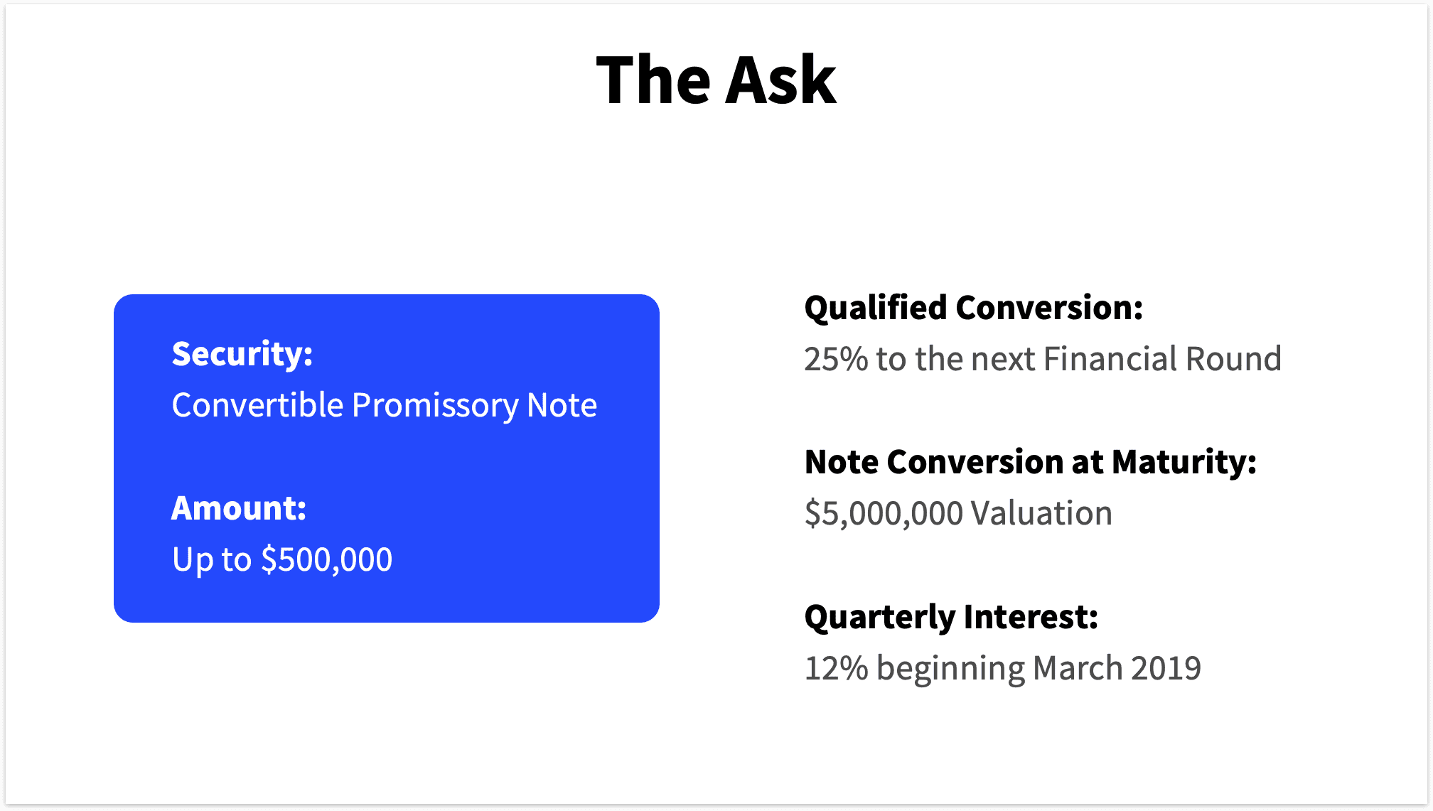 Pitch Deck Template Viewer: The Ask - BaseTemplates Pitch Deck Template Viewer: The Ask - BaseTemplates