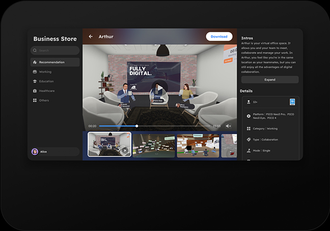 Купить автономный VR-шлем Pico G3 Enterprise