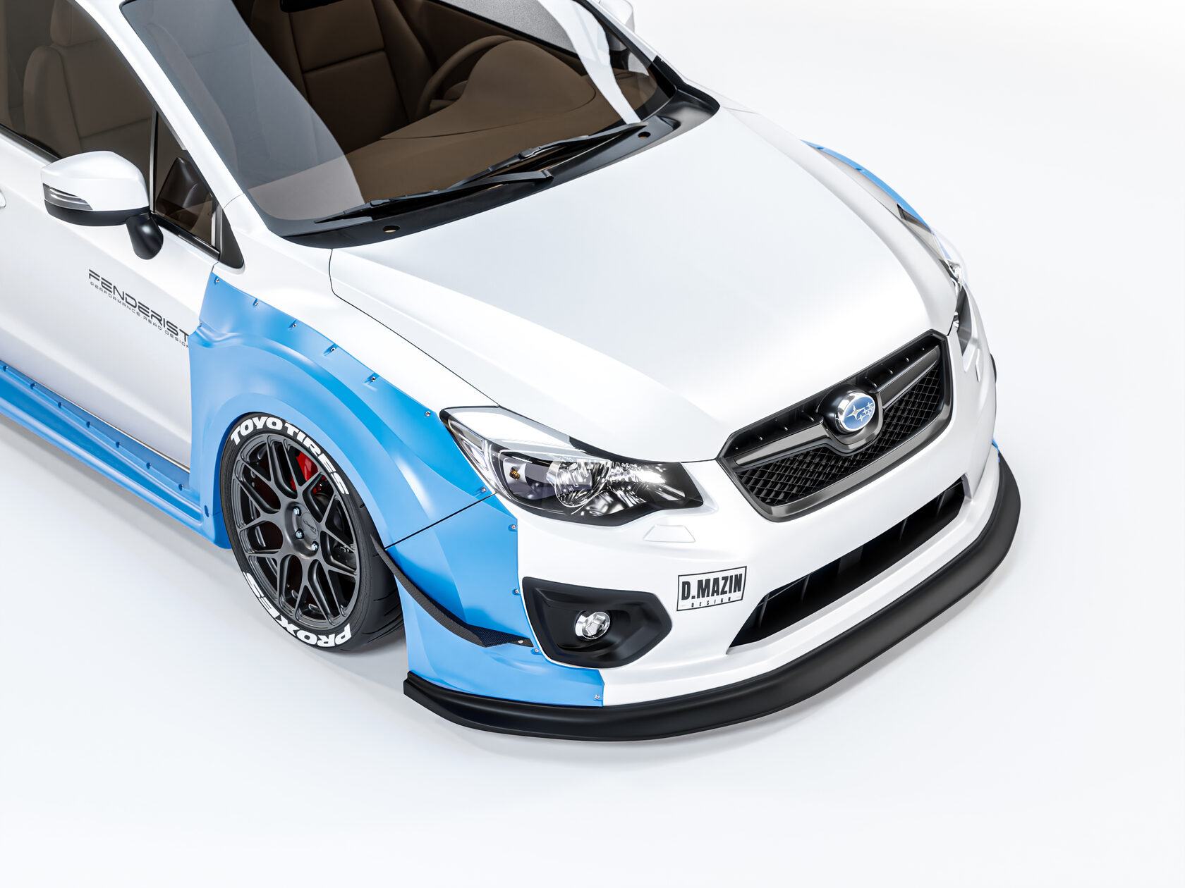 FENDERIST SPEC S Full kit / WIDE BODY KIT Subaru Impreza 11-14