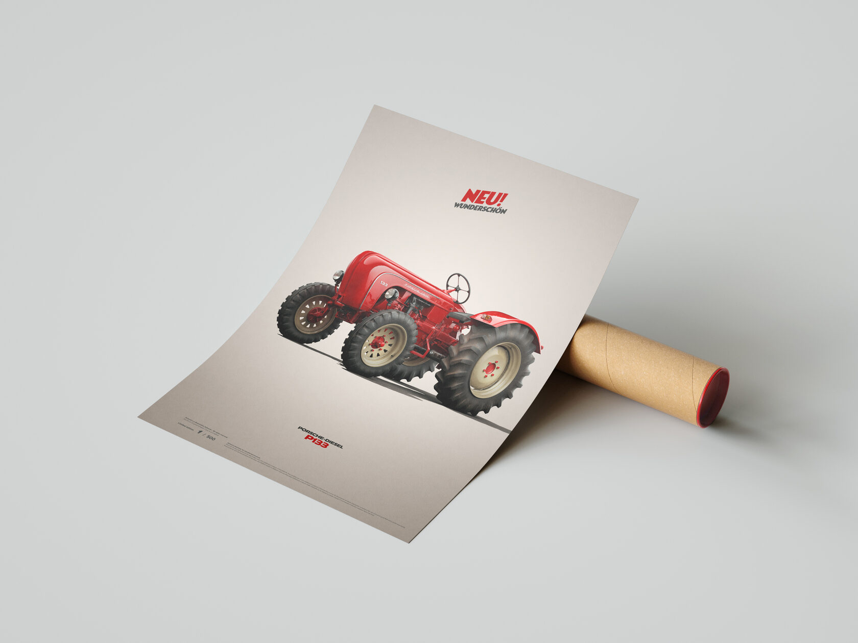 Купить постер Porsche-Diesel Tractor P133 – Aclassica