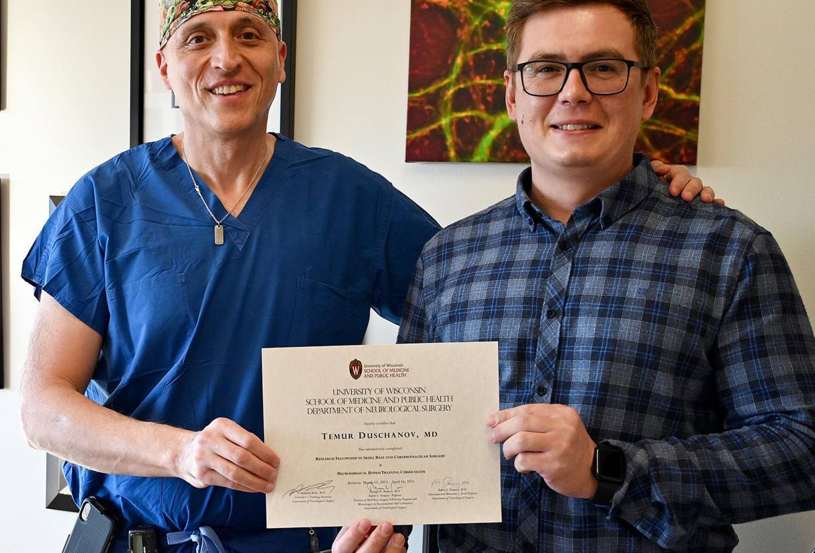 Professor, Dr. Temur Duschanov has successfully completed fellowships ...