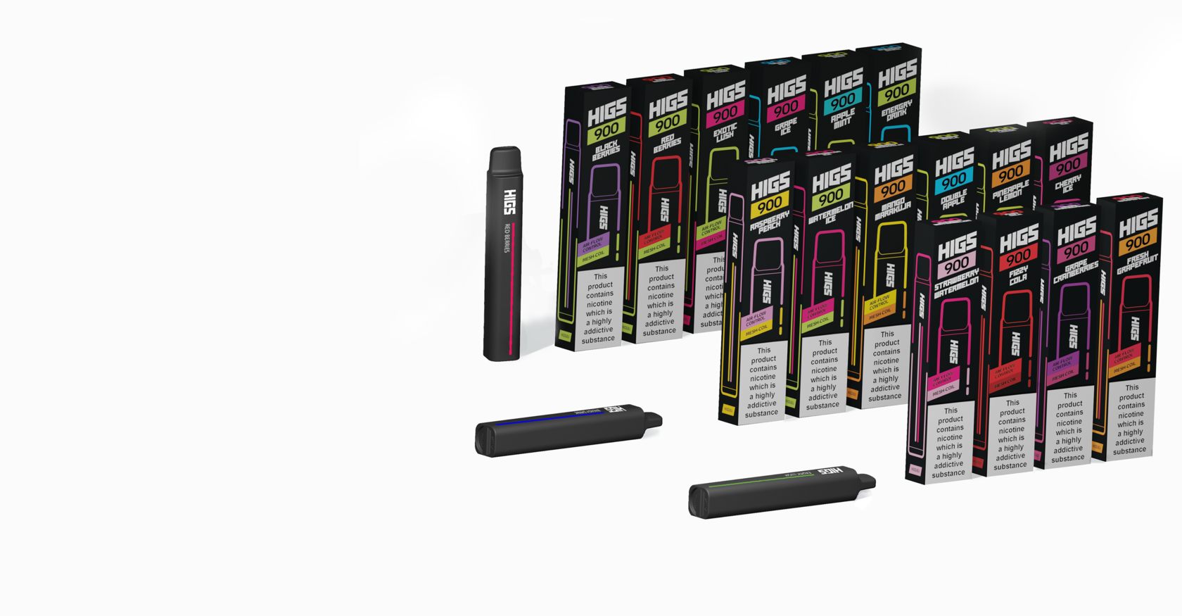 HIGS - Disposable electronic cigarettes. European manufacturer