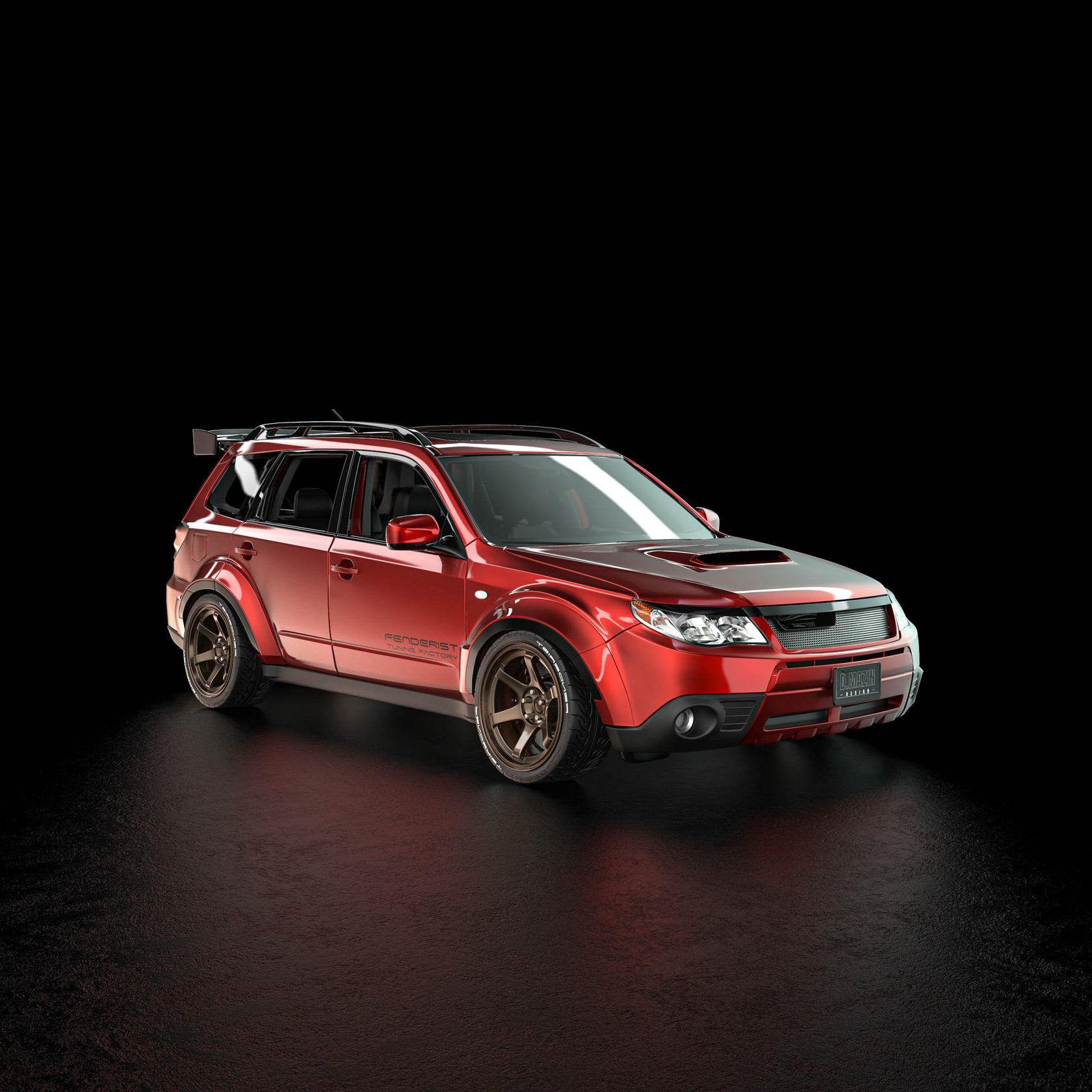 FENDERIST SPEC S Fender Flares Set / Wide Body Kit SUBARU FORESTER SH 07-14