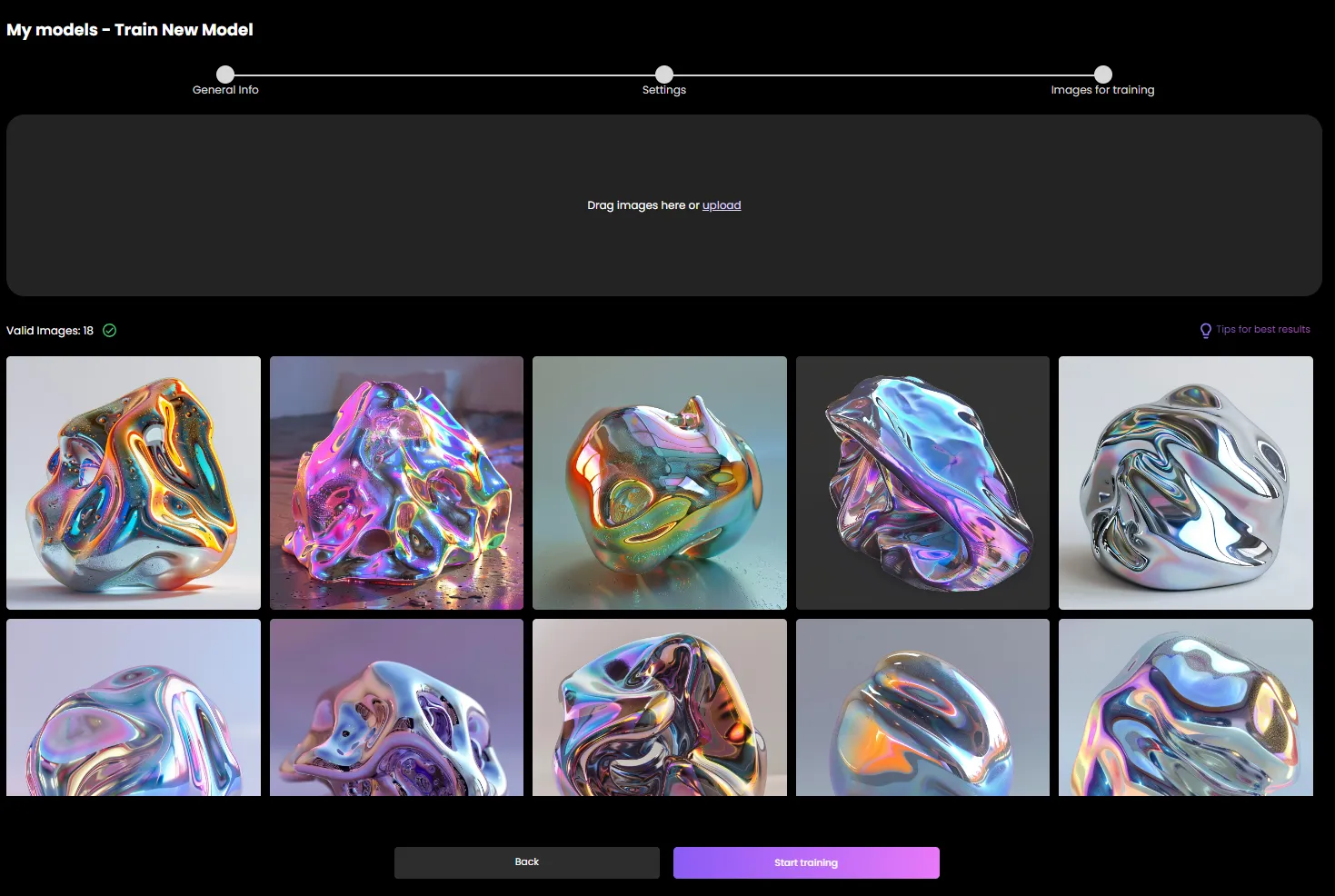 Create design assets using AI