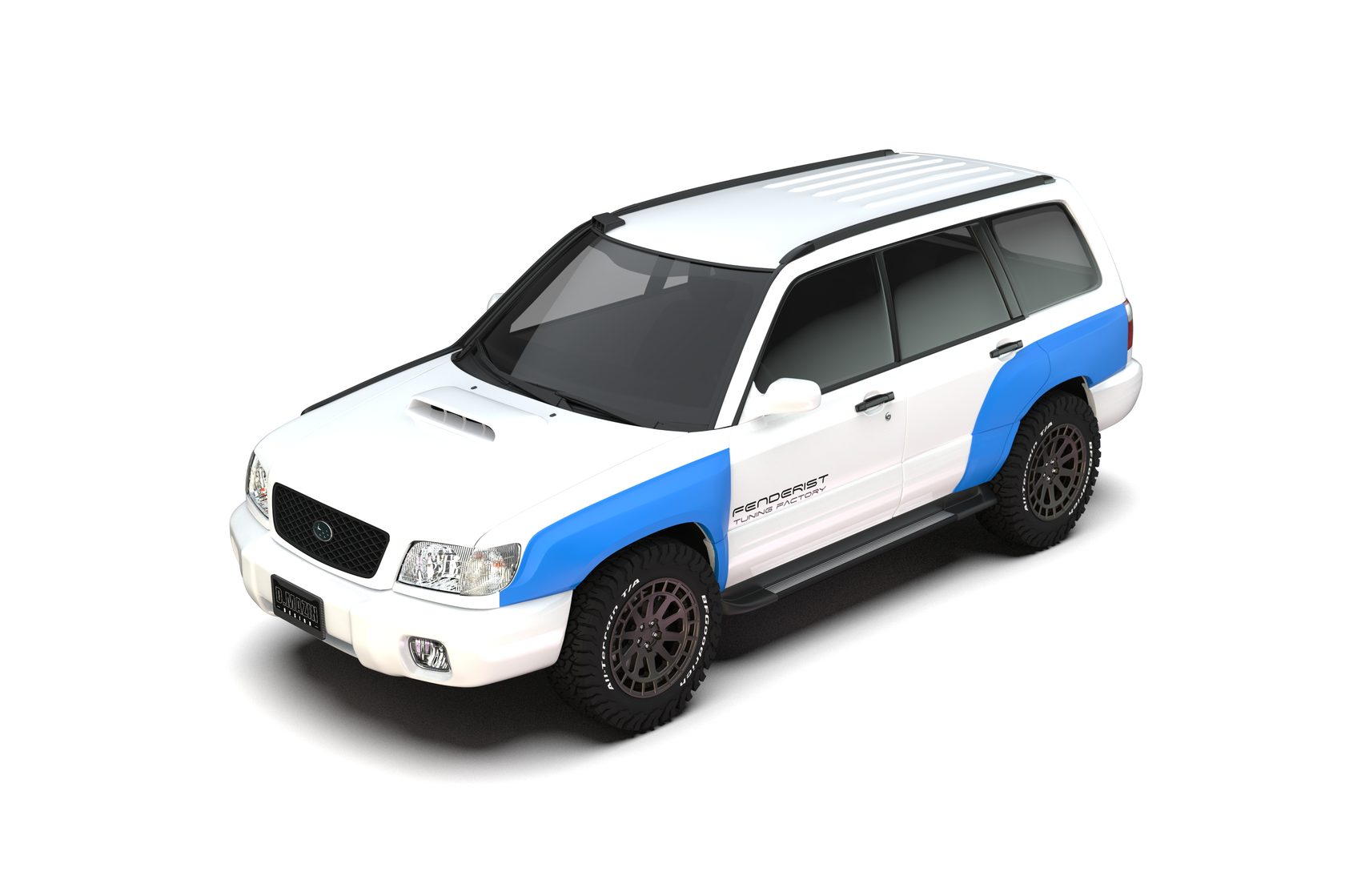 ACTIVE VACATION Fender Flares Set / Wide Body Kit SUBARU FORESTER SF5/9 ...