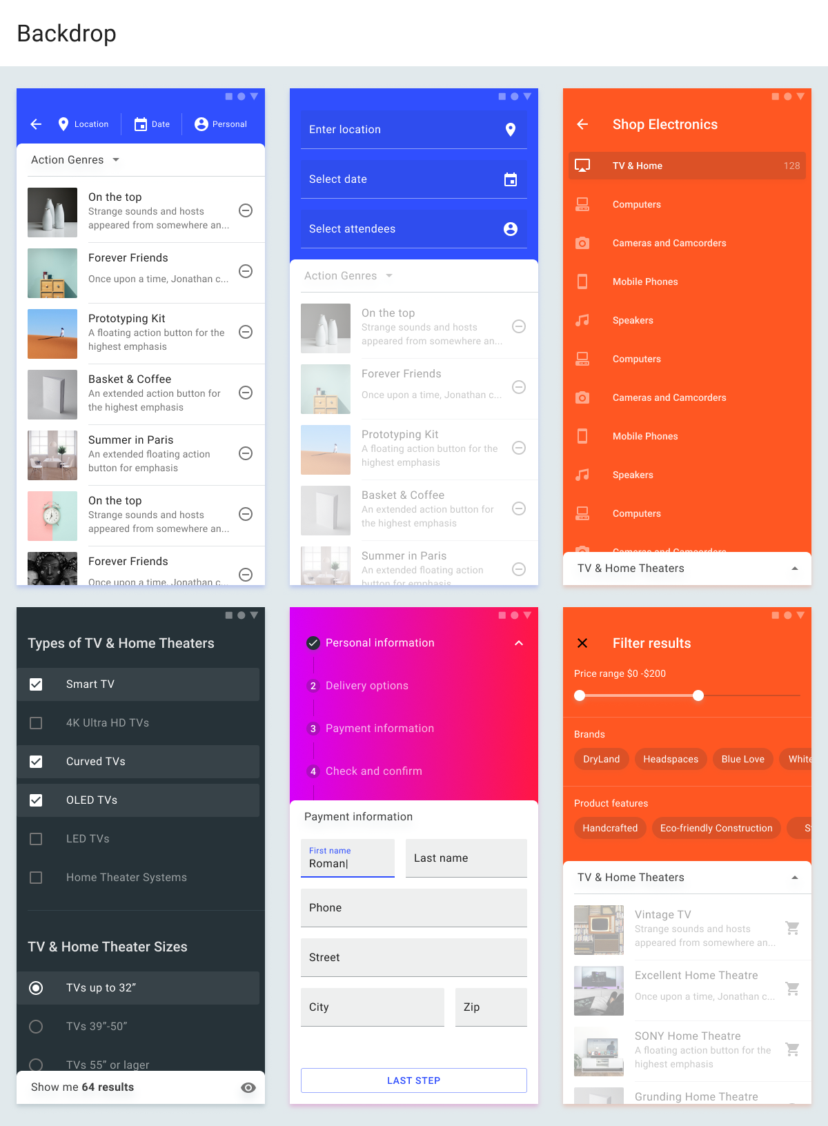 Figma templates for material design