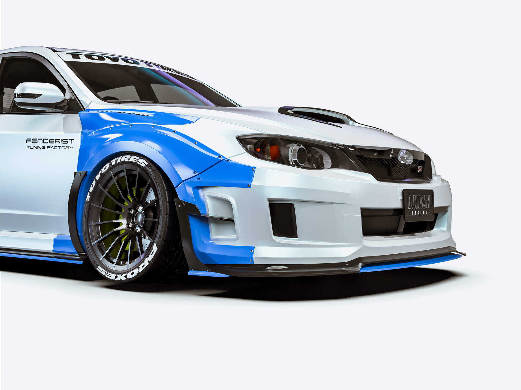 Full Fender Flares Set / WIDE BODY KIT SUBARU IMPREZA WRX STI GVB/GVF 07-14