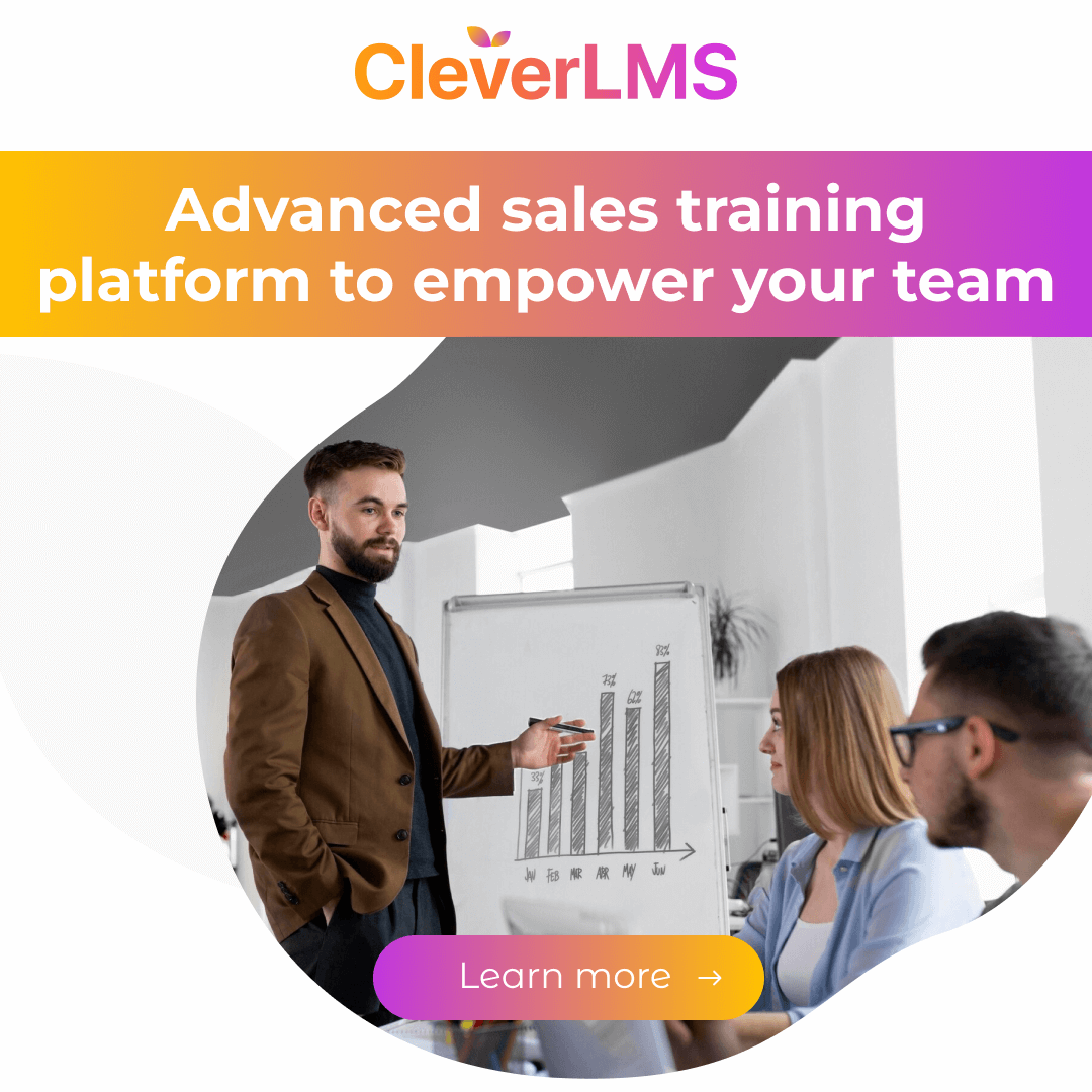 Train sales team online with sales training platform CleverLMS