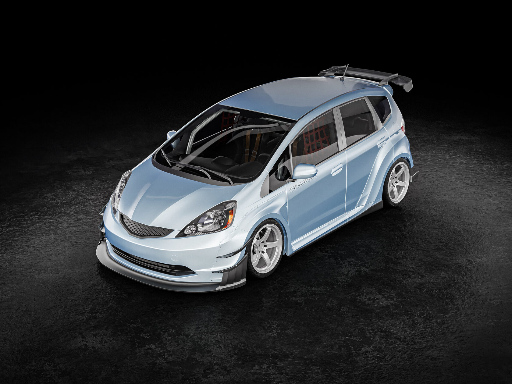 FENDERIST SPEC S Fender Flares Full Set / WIDE BODY KIT HONDA FIT ...