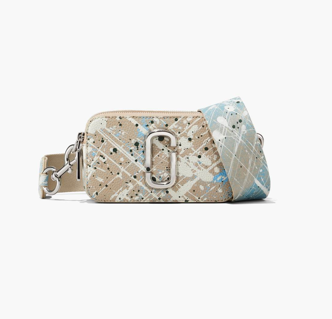 Сумка Marc Jacobs Snapshot The Splatter - Brown Rice Multi купить ...