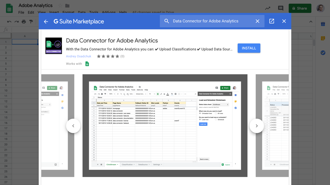 New Google Sheets Data Connector for Adobe Analytics New Google Sheets Data Connector for Adobe Analytics