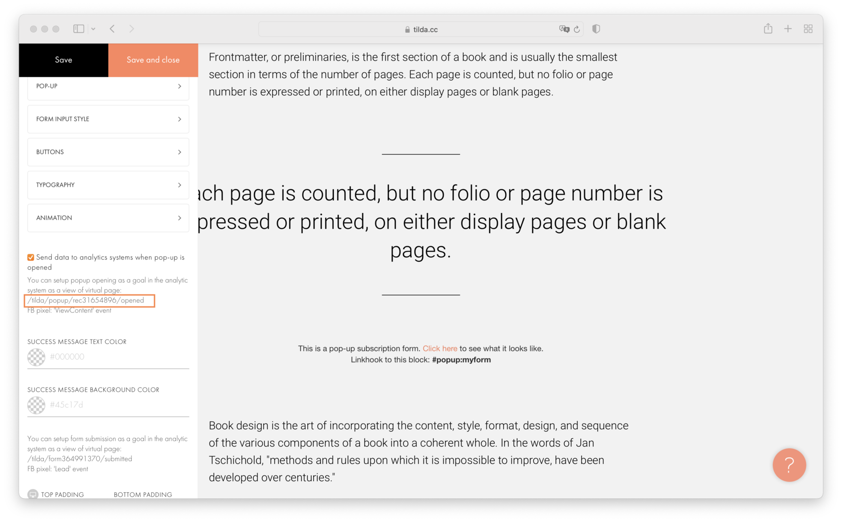 How to Submit Goal Completion Rates │ Tilda Help Center