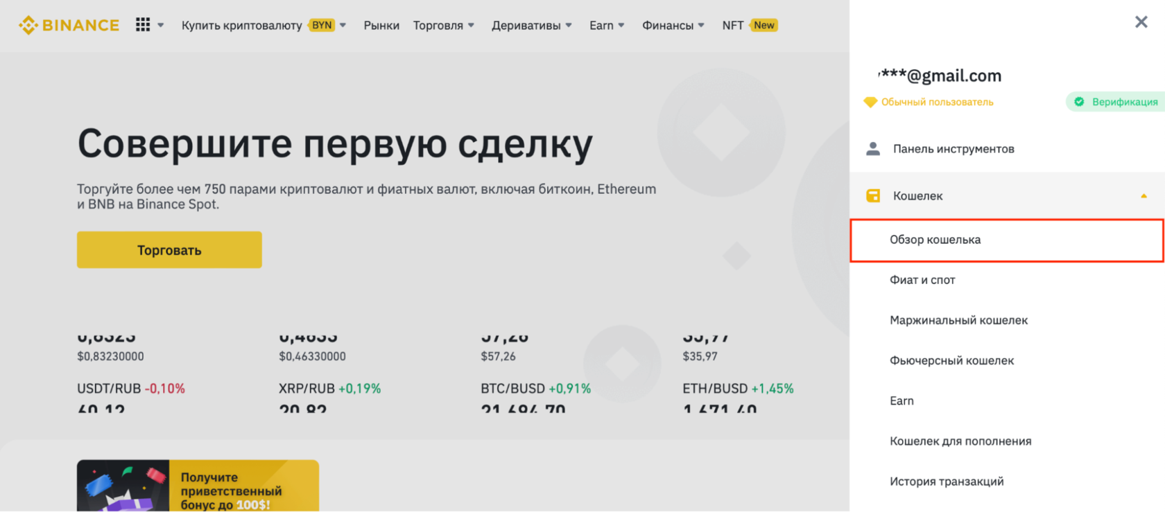 Как переводить криптовалюту между Binance И Bybit.