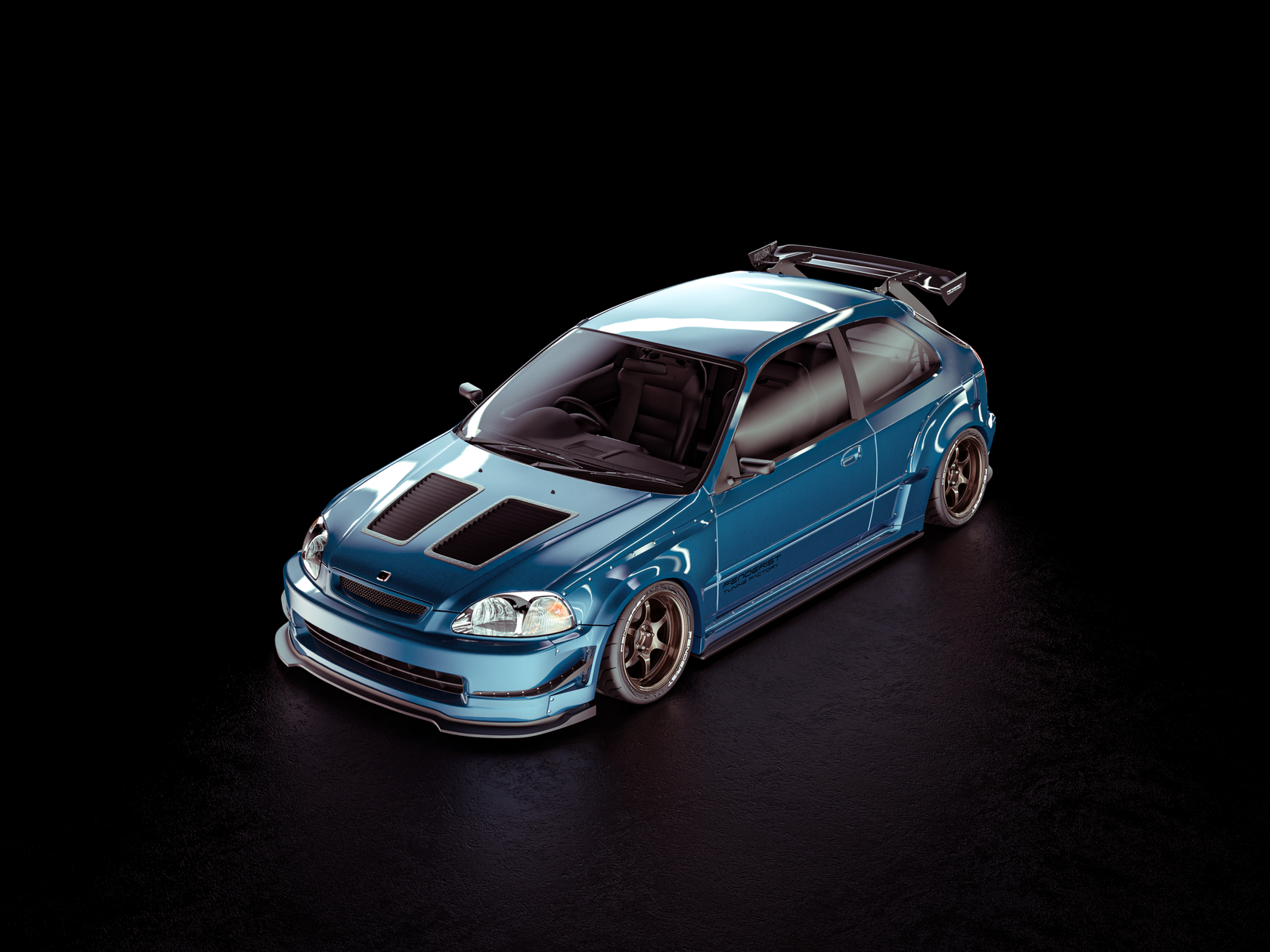 REAR DIFFUSER Honda Civic 96-00