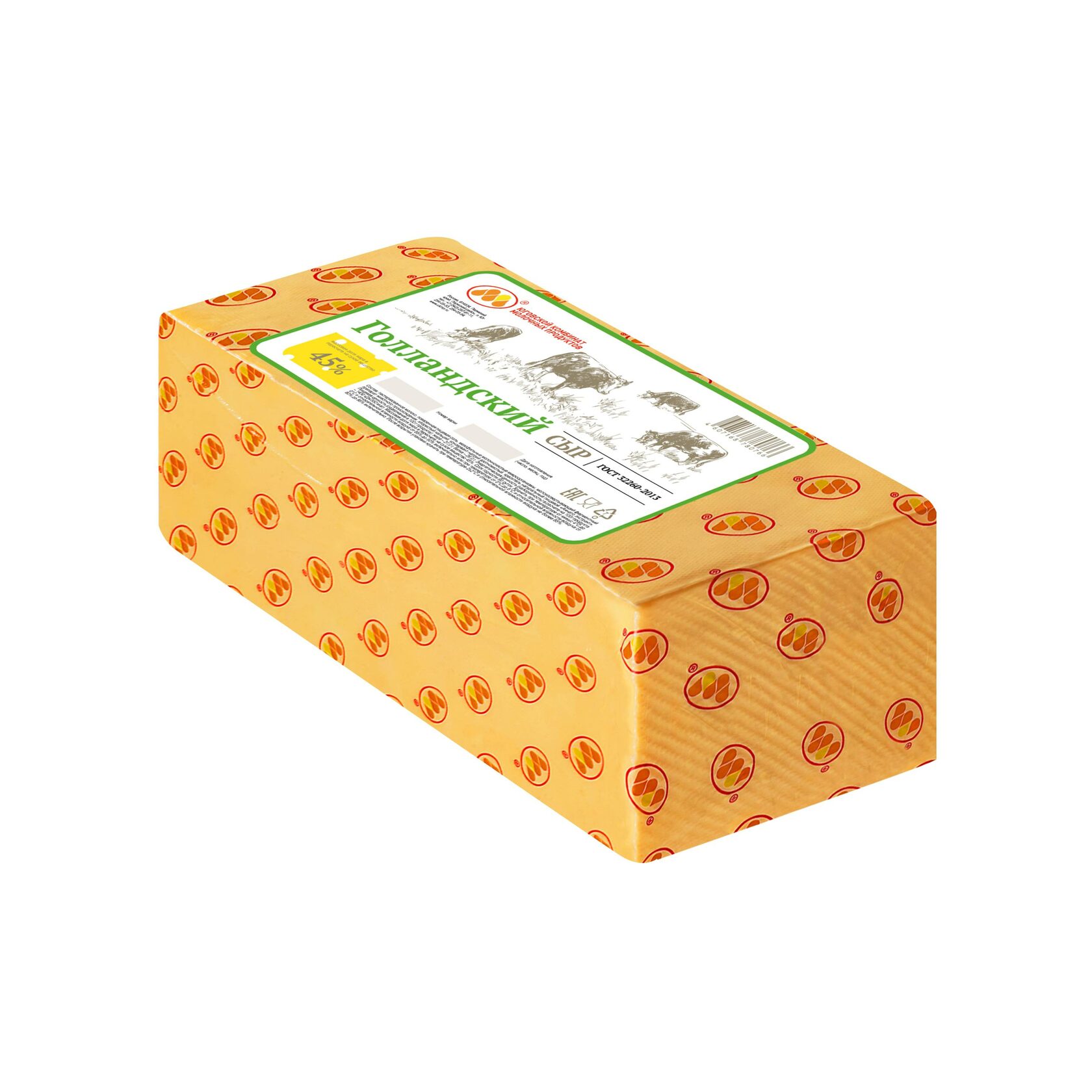 Сыр "Голландский" 45% весовой — ООО «Маслозавод Нытвенский»