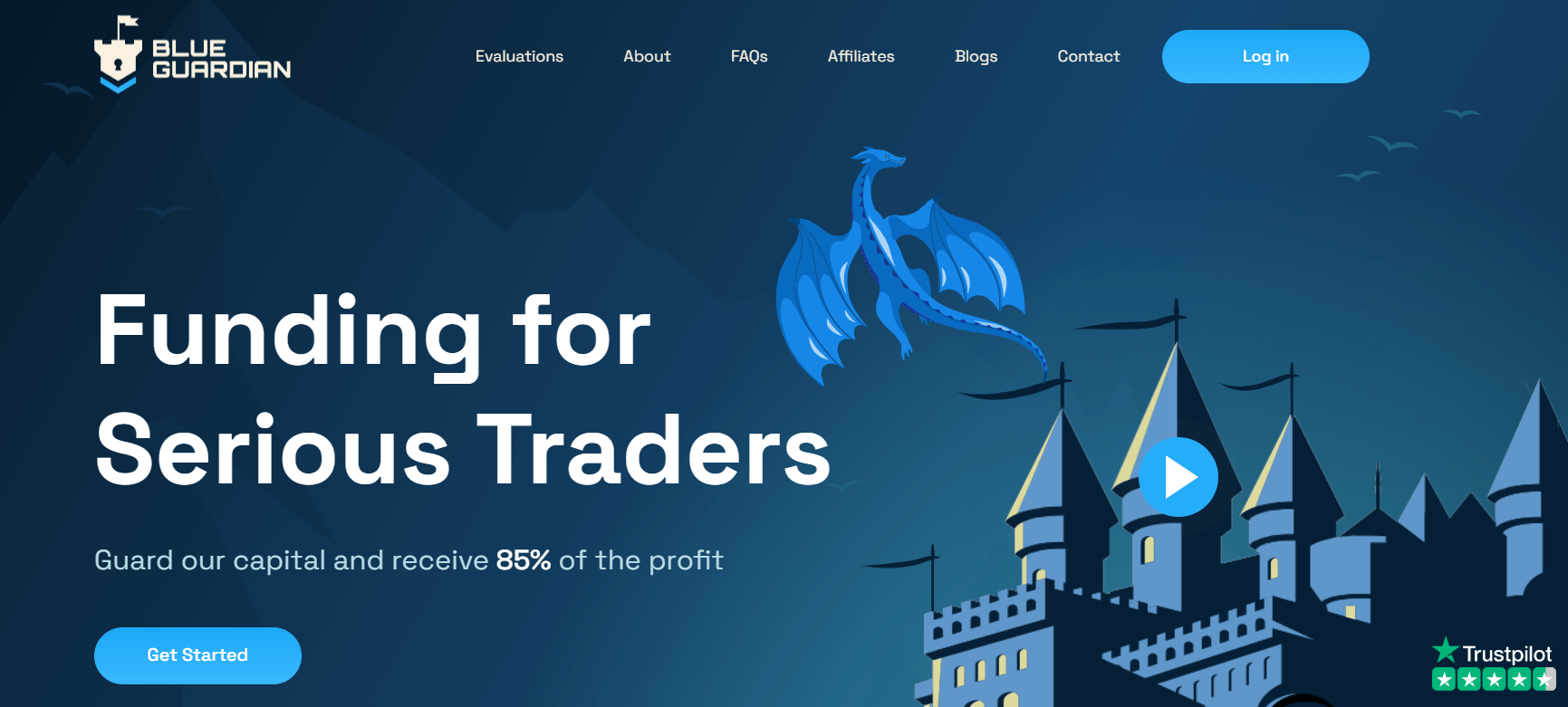 Blue Guardian 2025: Funded Trading with 85% profit
