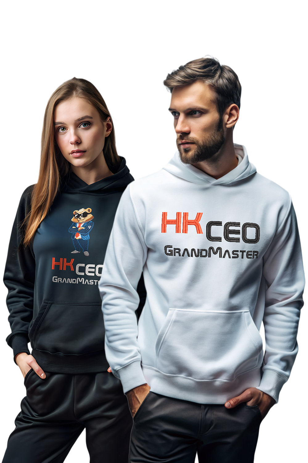 Hamster Kombat GrandMaster - машинная вышивка с хомяком на одежде