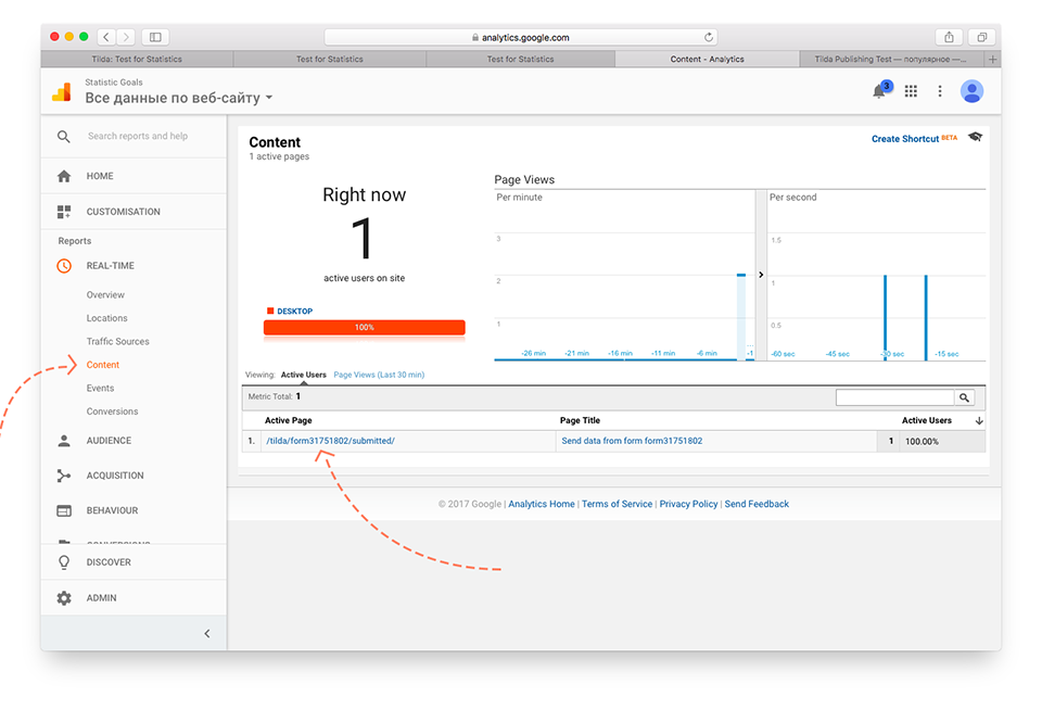 How to Submit Goal Completion Rates │ Tilda Help Center