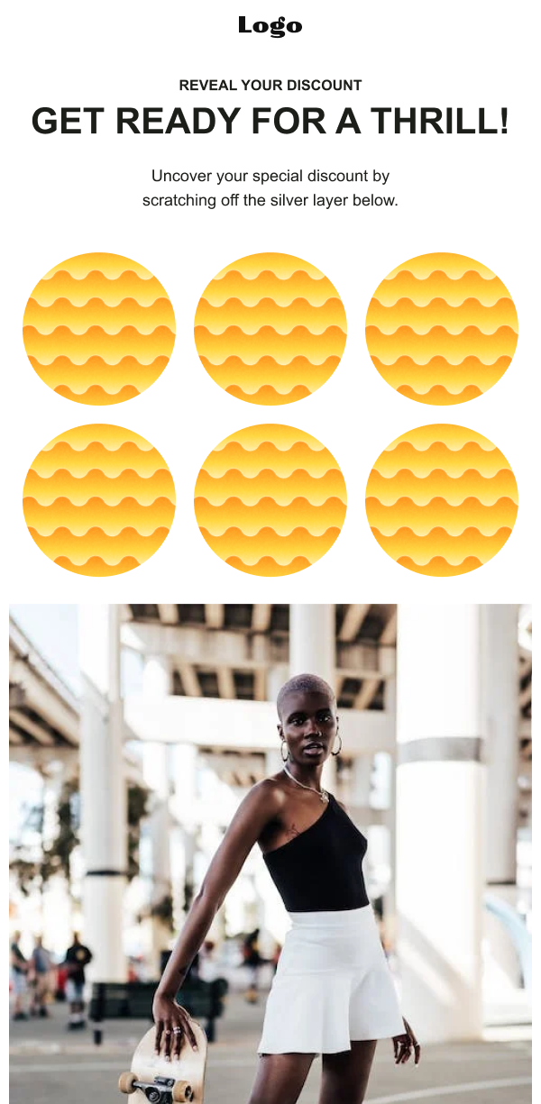 Interactive Email Template for Retail Industry: Scratch Here