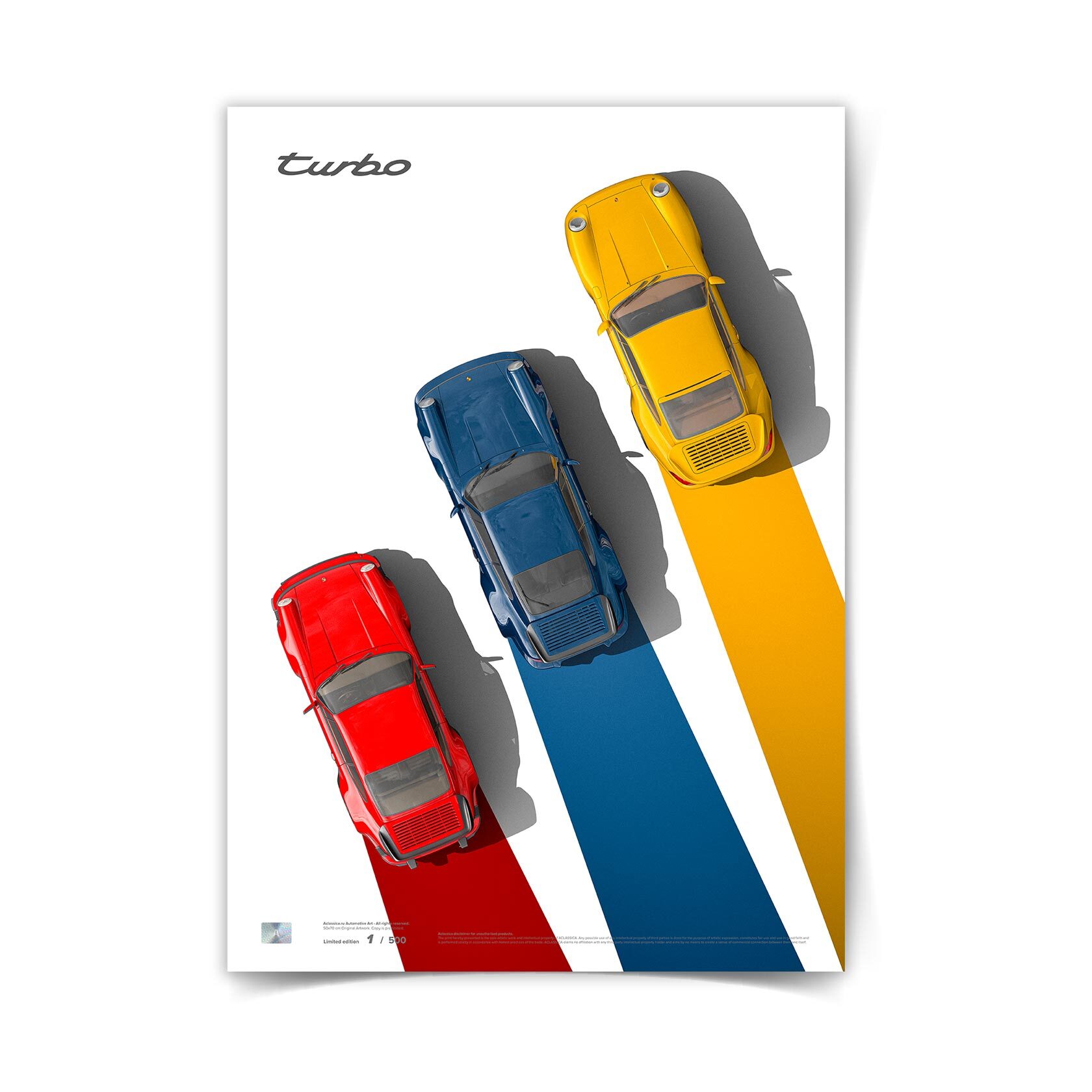 Купить постер Porsche 911 Turbo History Top – Aclassica