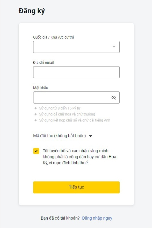 Exness đăng nhập - My Exness login trên máy tính