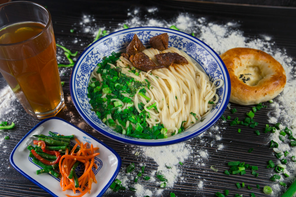 Лапша с тушеной говядиной