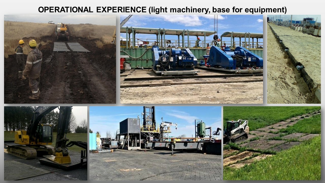 Polymer mobile road mats and geosynthetic materials