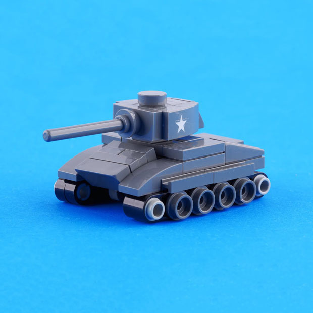 LEGO мини самоделка: Танк M24 Chaffee